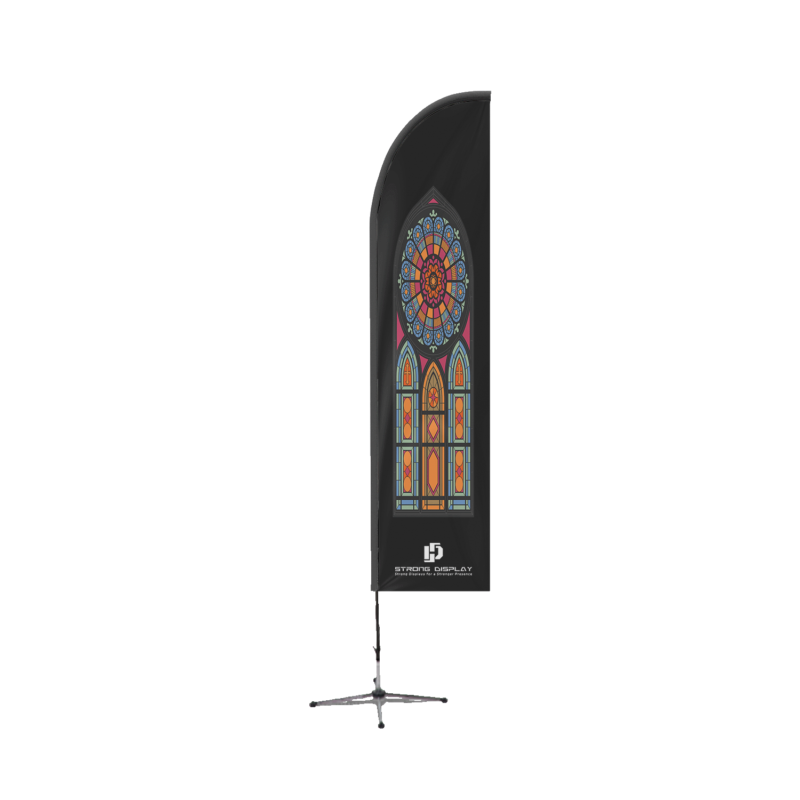 Custom Church Feather Flag - strongdisplay.com