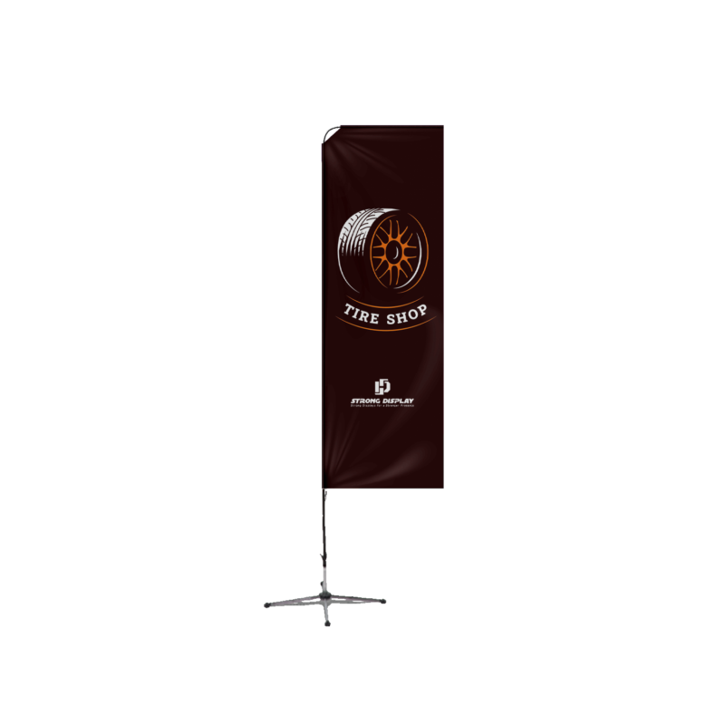 Tires Shop Rectanguar Shape Feather Flag - strongdisplay.com